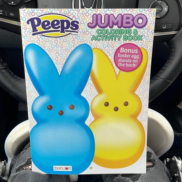 Peeps | Toys | Nwt Peeps Jumbo Coloring And Activity Book | Poshmark